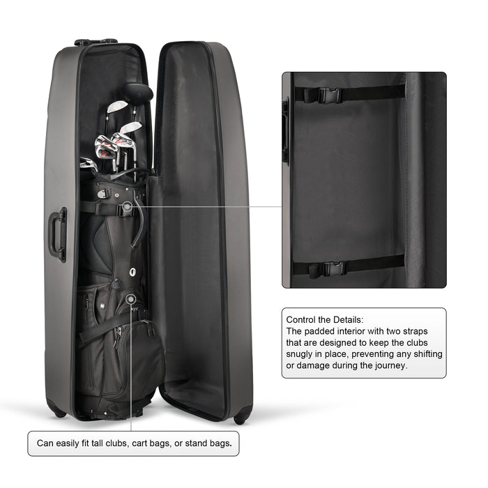 KVV Solid ABS Shell Hard Sided Golf Travel Case — KVV SPORTS
